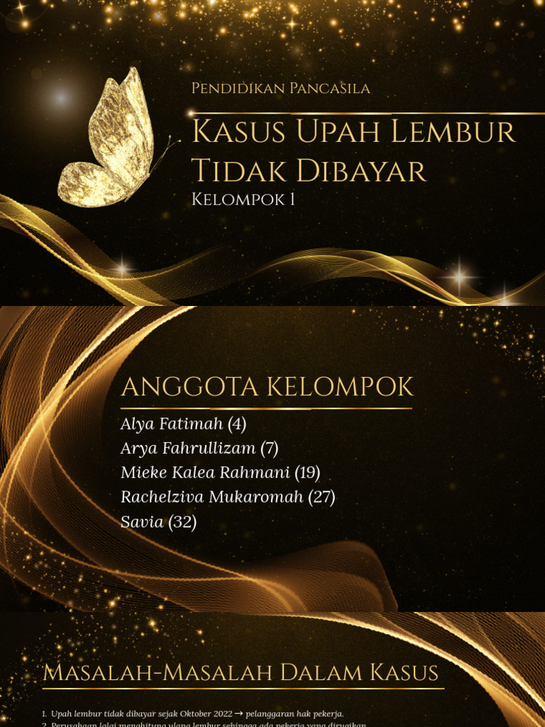 Commencement Exercises Graduation Program Presentation in Gold and ...