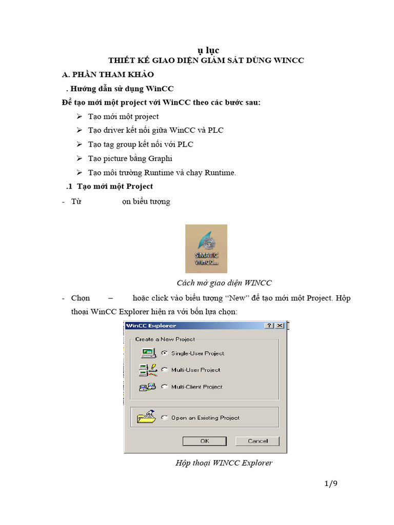 Thiet Ke Giao Dien Dung WinCC | PDF