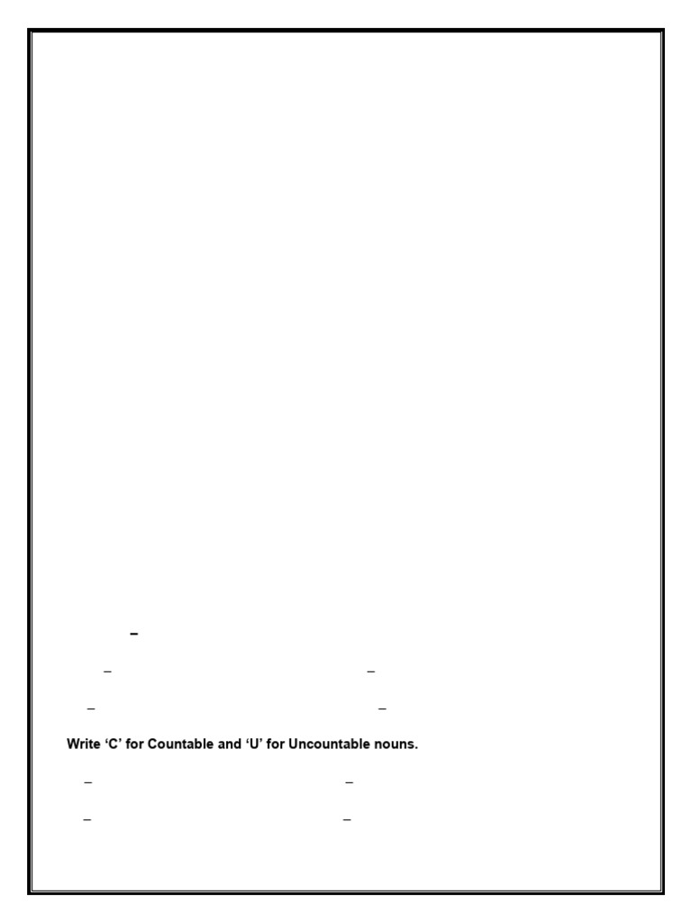 Class 2 English Grammar Revision Worksheet | PDF | English Grammar | Noun