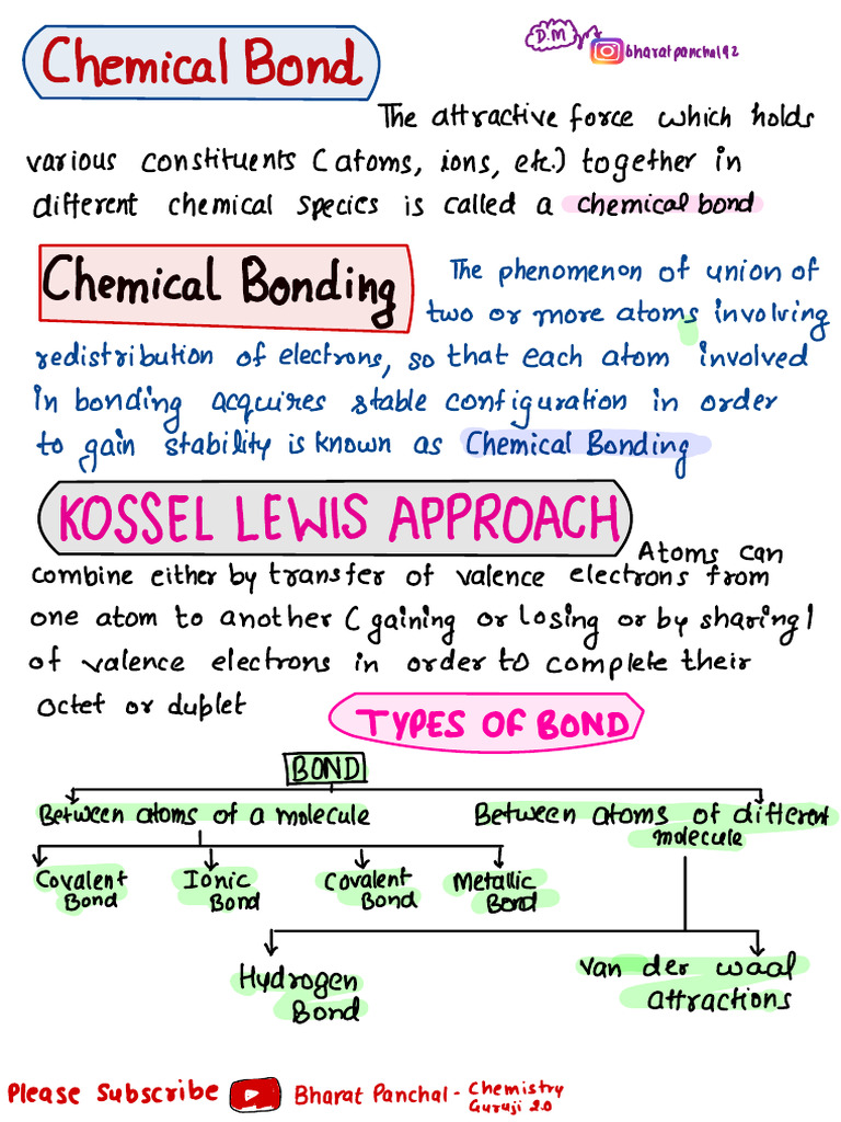 Understanding Chemical Bonds and Types | PDF | Chemical Bond | Ionic ...