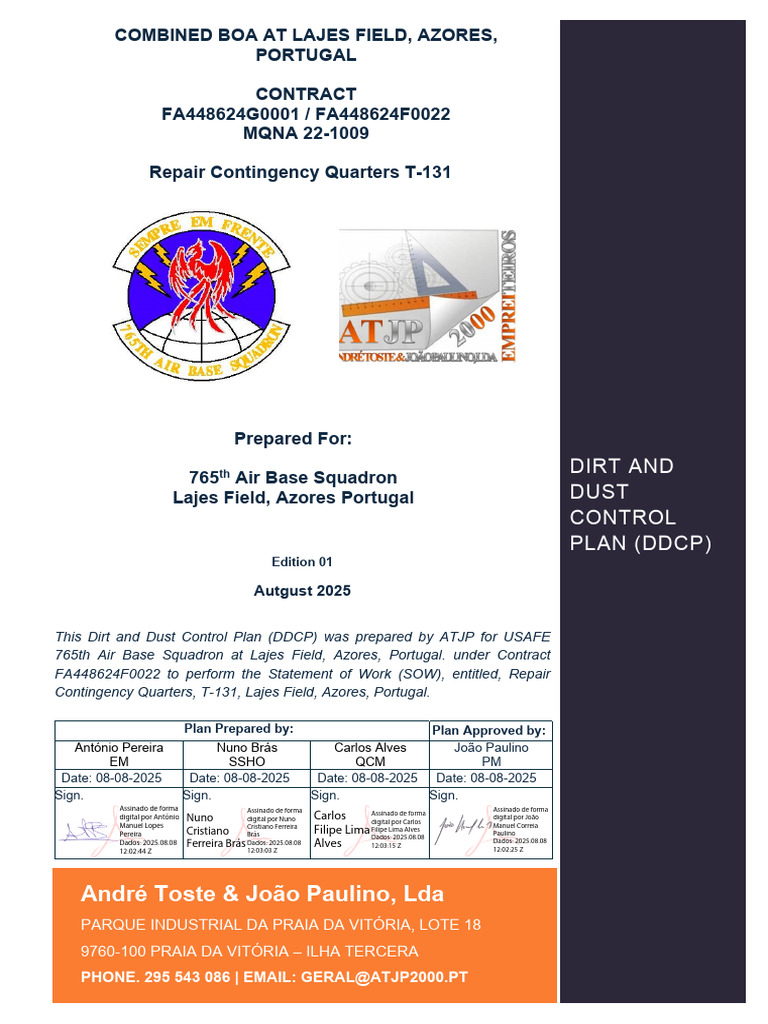 Dirt and Dust Control Plan | PDF | Dust | Road