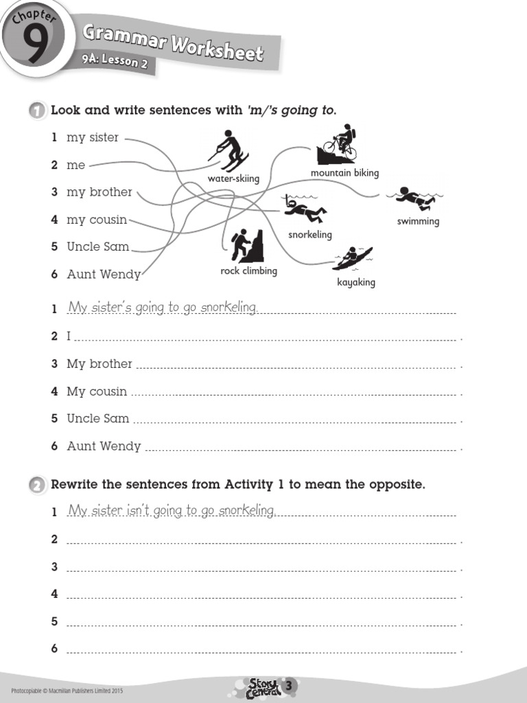 SCP TRC L3 Ch9 GrammarWorksheets | PDF | Languages | Foreign Language ...