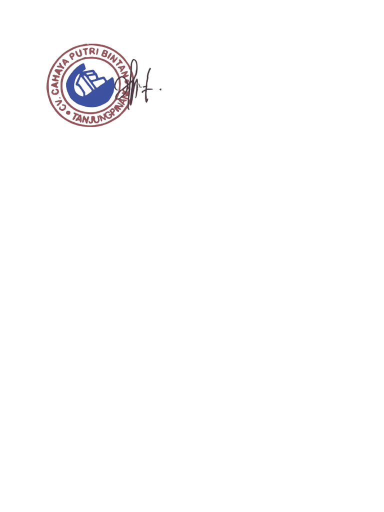 Tanda Tangan & Cap CPB | PDF