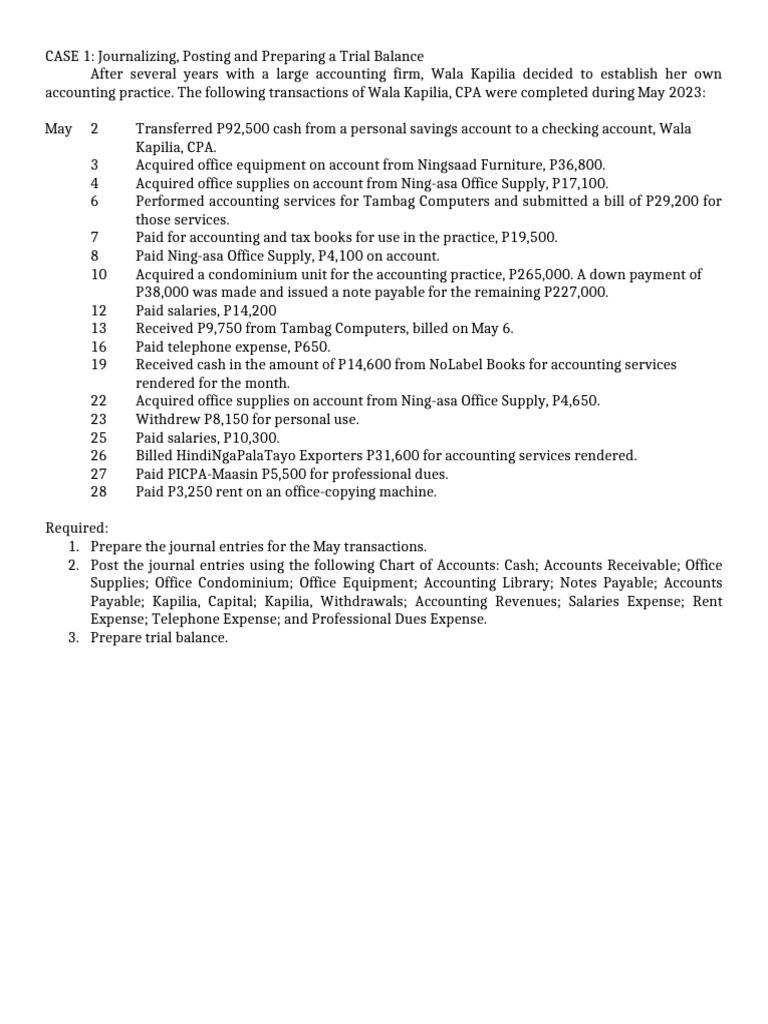 Worksheet Practice Problems | PDF | Expense | Depreciation