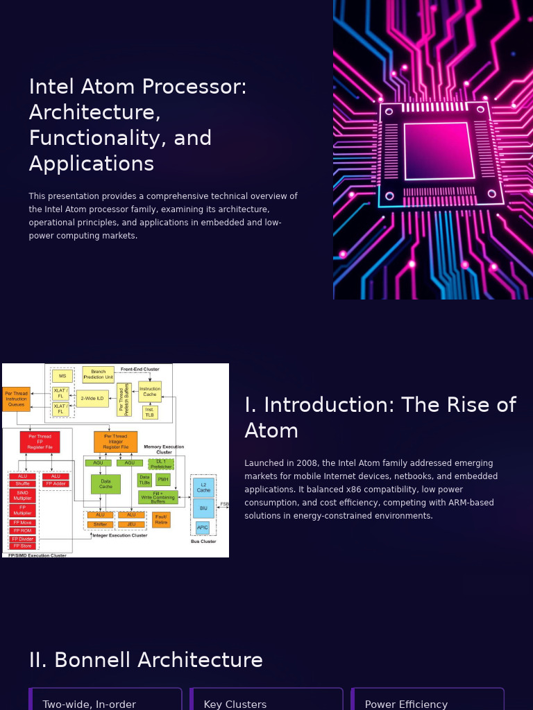 Intel Atom Processor Architecture Overview | PDF | Central Processing ...