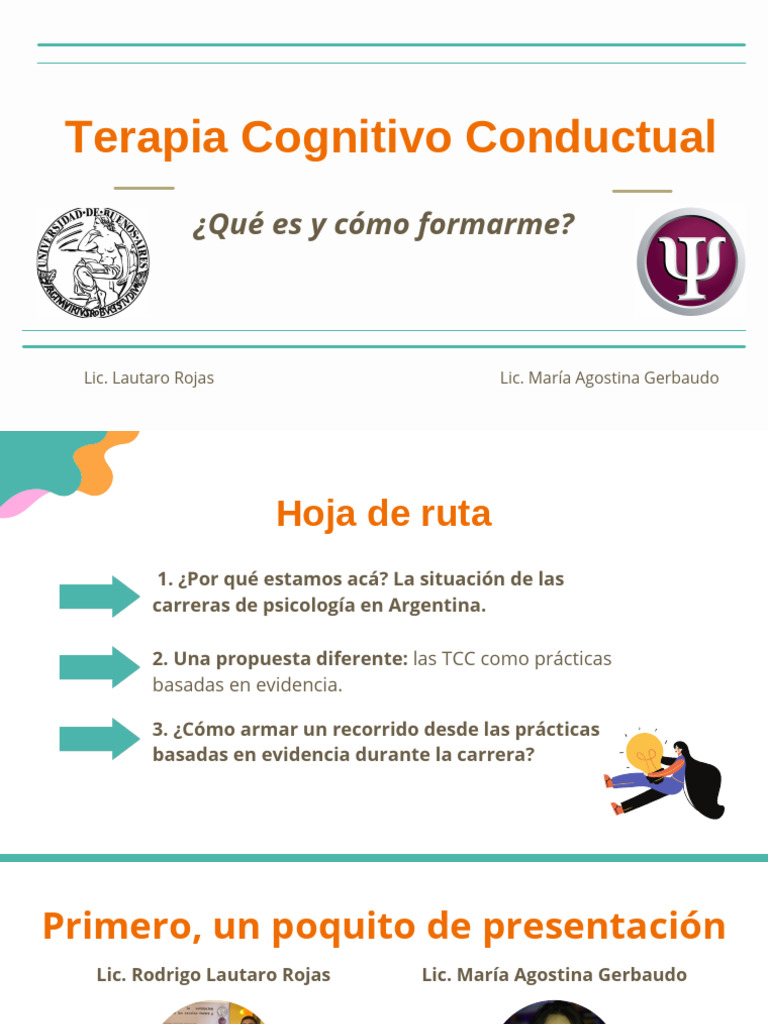 Soy Estudiante y Me Interesan Las TCC ¿Qué Hago_.Pptx | PDF | Terapia de conducta cognitiva ...