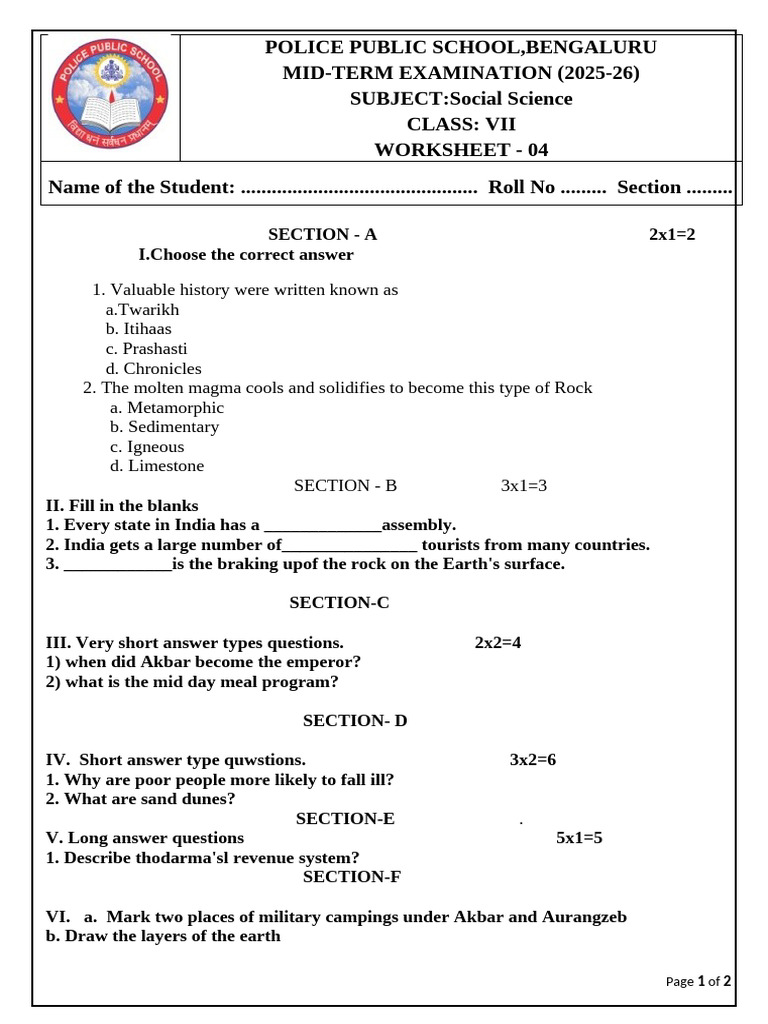 Midterm Worksheet 4 | PDF