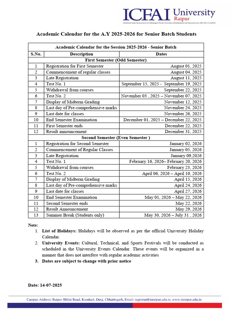 2025-2026 Academic Calendar Overview | PDF | Academic Term | Schools