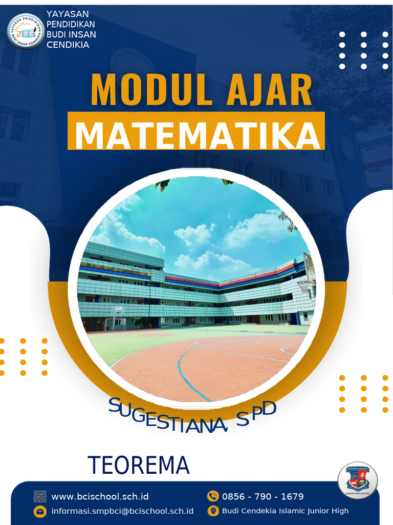 Modul Ajar Matematika - Pembuktian Teorema Pythagoras - Fase D | PDF