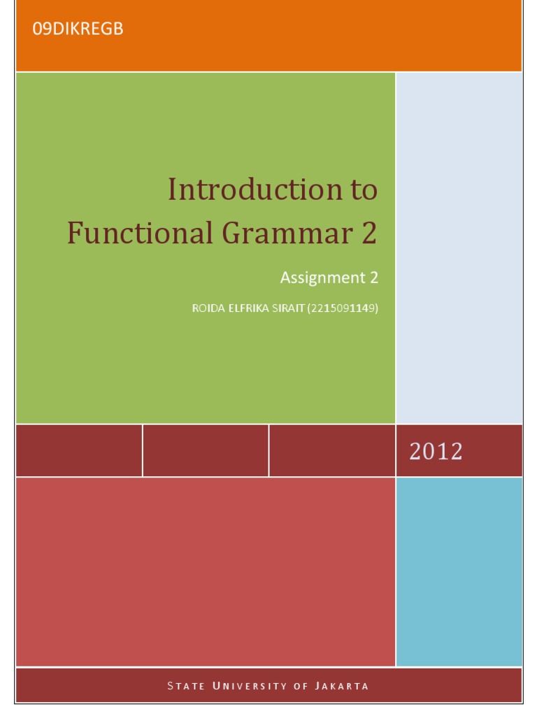 Introduction To Functional Grammar 2: 09dikregb | PDF | Prosecution