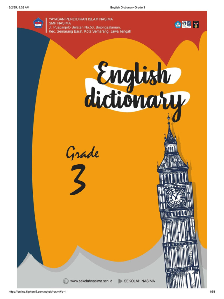 English Dictionary Grade 3 | PDF