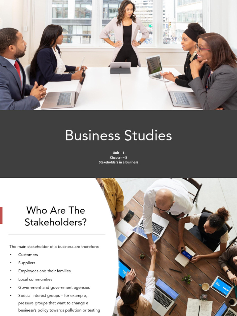 Understanding Business Stakeholders | PDF | Employment | Supply Chain