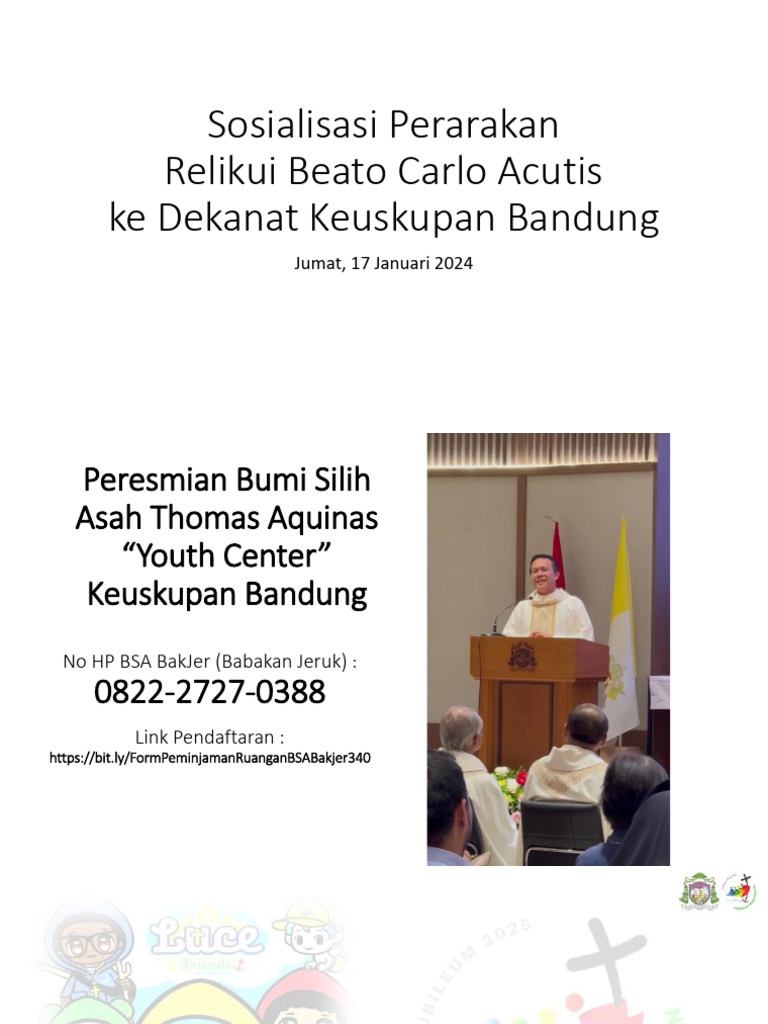 Sosialisasi Perarakan Relikui Beato Carlo Acuitis Ke Dekanat Keuskupan ...