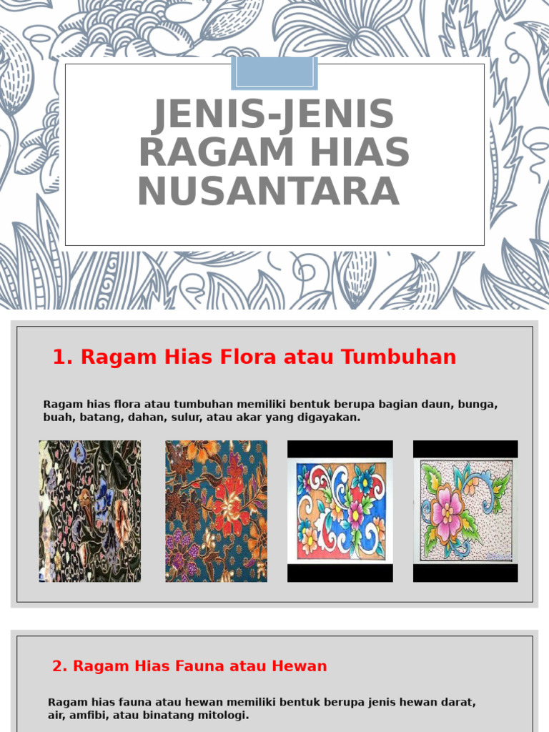 Ragam Hias Nusantara dalam Fesyen | PDF