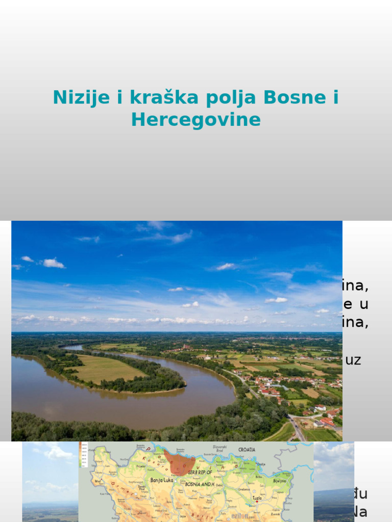 Nizije I Kraška Polja Bosne I Hercegovine | PDF