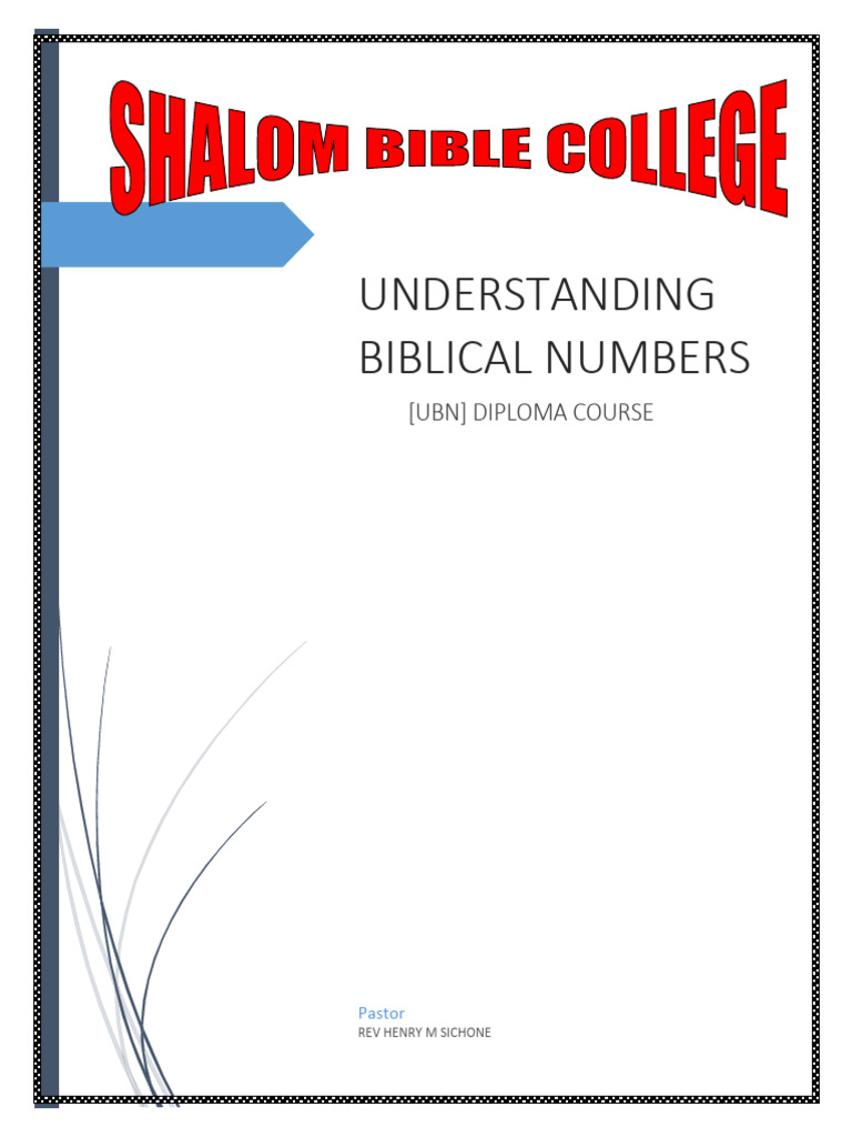 Understanding Biblical Numbers | PDF | Bible | Jesus