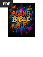 Black Slang Phrases Explained | PDF