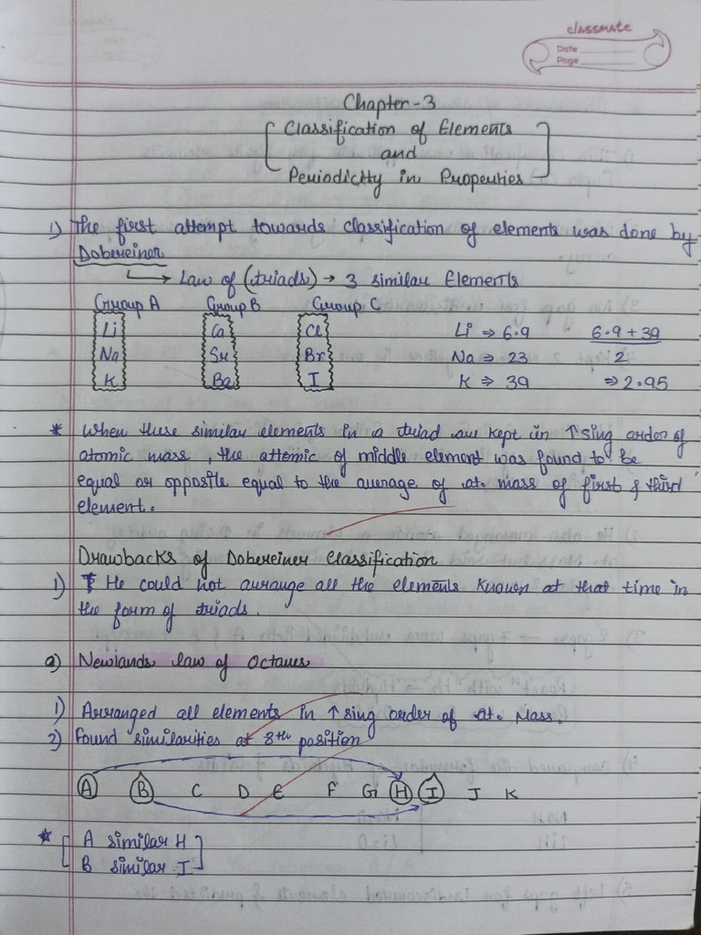 Class 11 Chemistry Notes (Ch3,4, Redox Reaction) | PDF