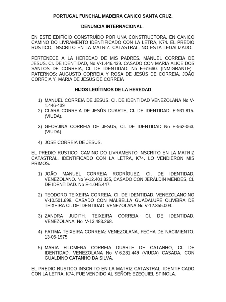 Portugal Funchal Madeira Canico Santa Cruz | PDF