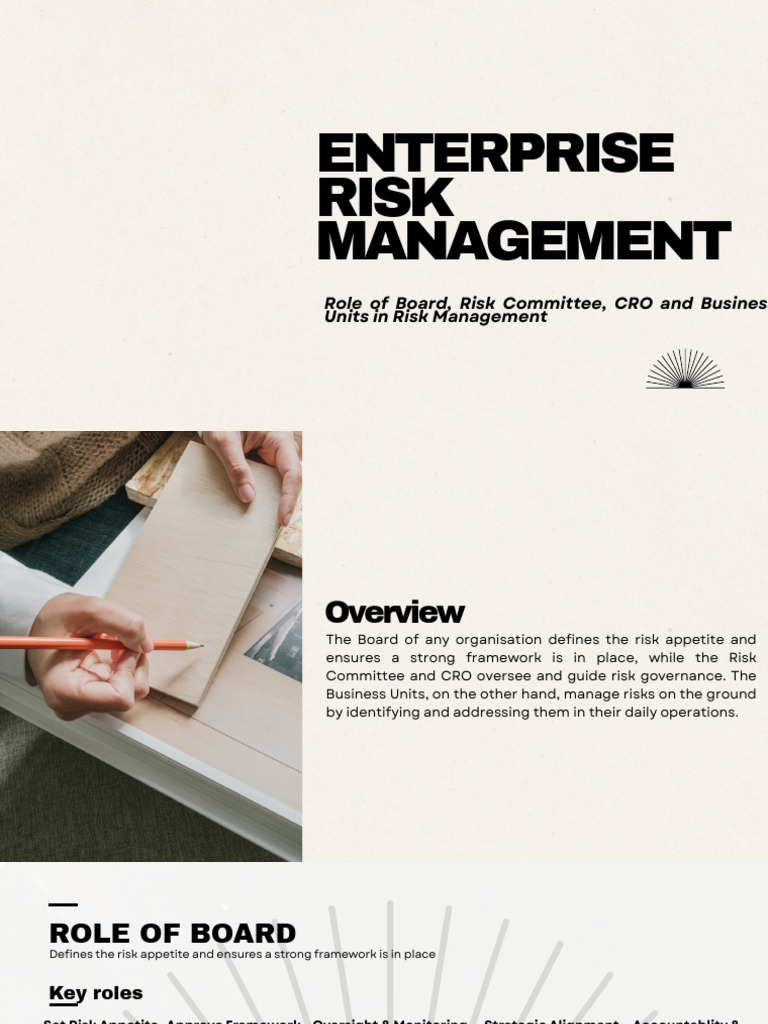 Role of Board, Risk Committee, CRO and Business Units | PDF | Risk ...