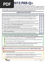 ParQ Plus 2024 PDF | PDF | Asthma | Diseases And Disorders