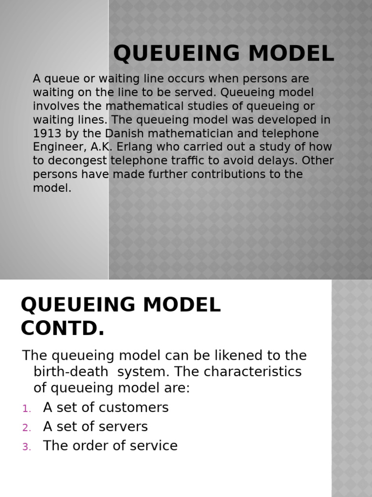 Queueing Model | PDF | Applied Mathematics