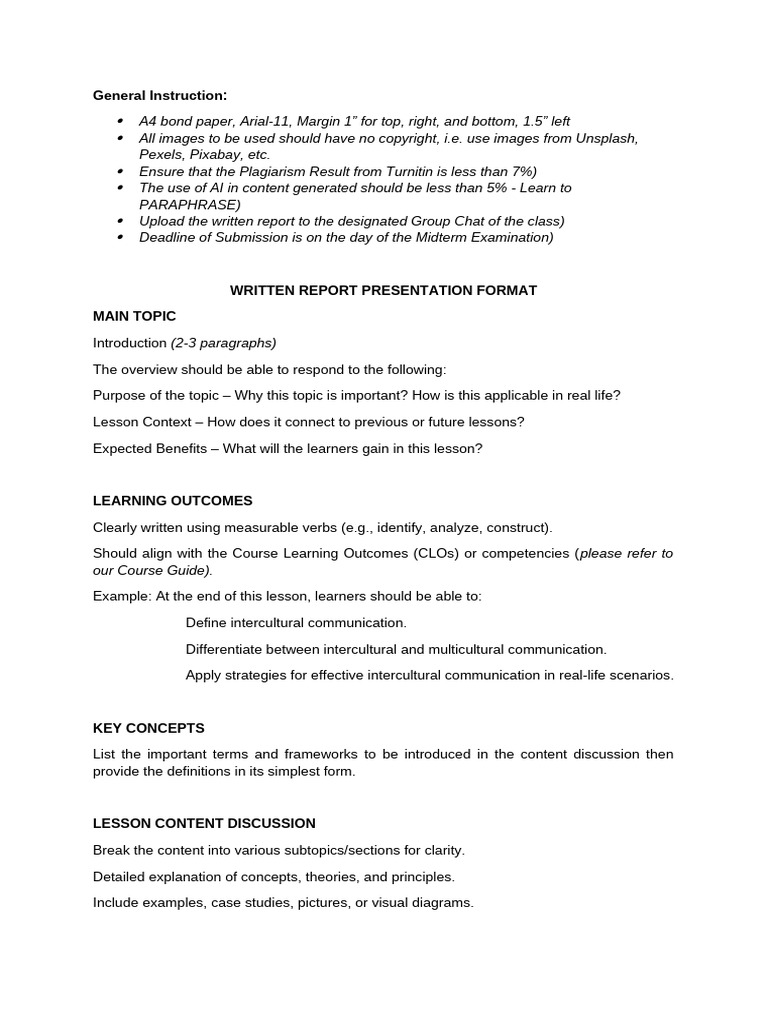 Intercultural Communication Report Guide | PDF | Learning | Communication