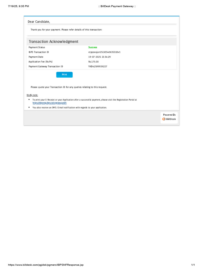 BillDesk Payment Gateway | PDF