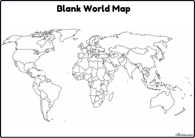 Blank World Map | PDF