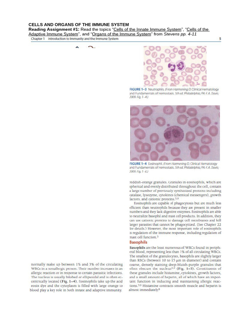 1.2.-RA-Cells-and-Organs-of-the-Immune-System 3 | PDF