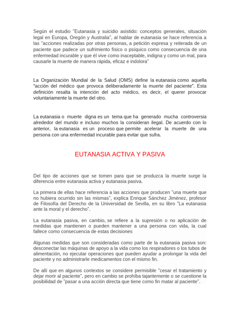 EUTANASIA | PDF