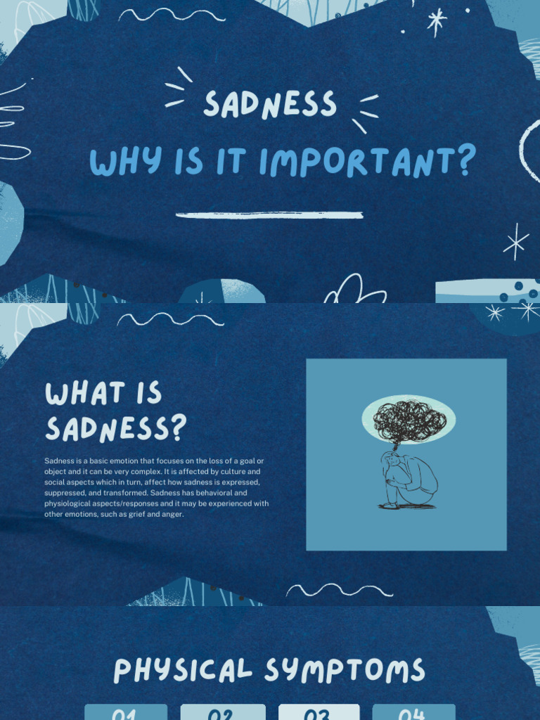Sadness: Why It Is Important | PDF | Major Depressive Disorder | Emotions