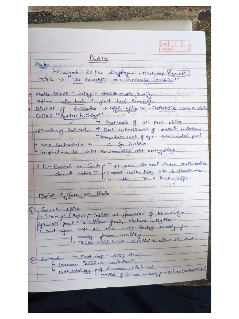 Plato Notes Areesh | PDF