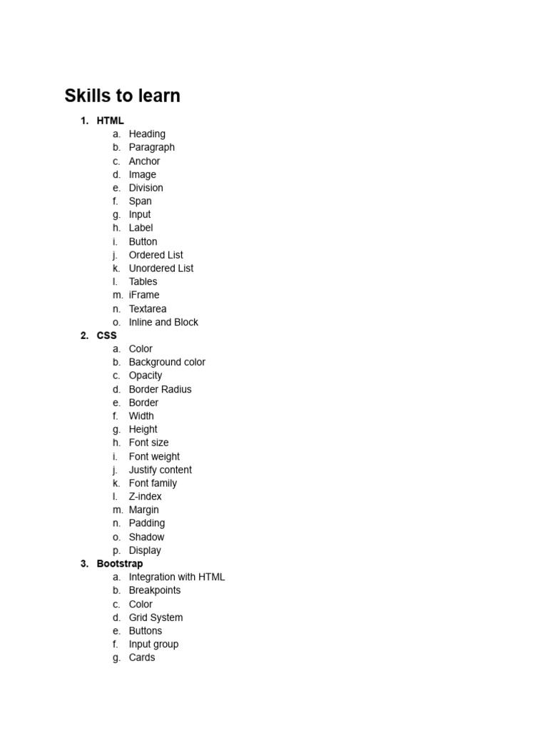 Web Development Main Document | PDF | Html Element | Java Script