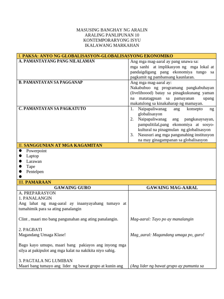 Globalisayong Ekonomiko | PDF