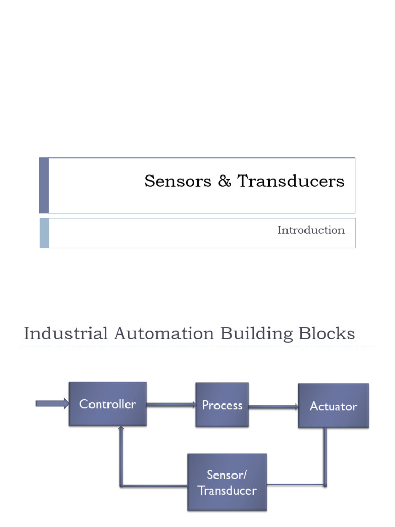 Lecture 5 - Sensors & Transducers | PDF | Sensor | Pressure Measurement