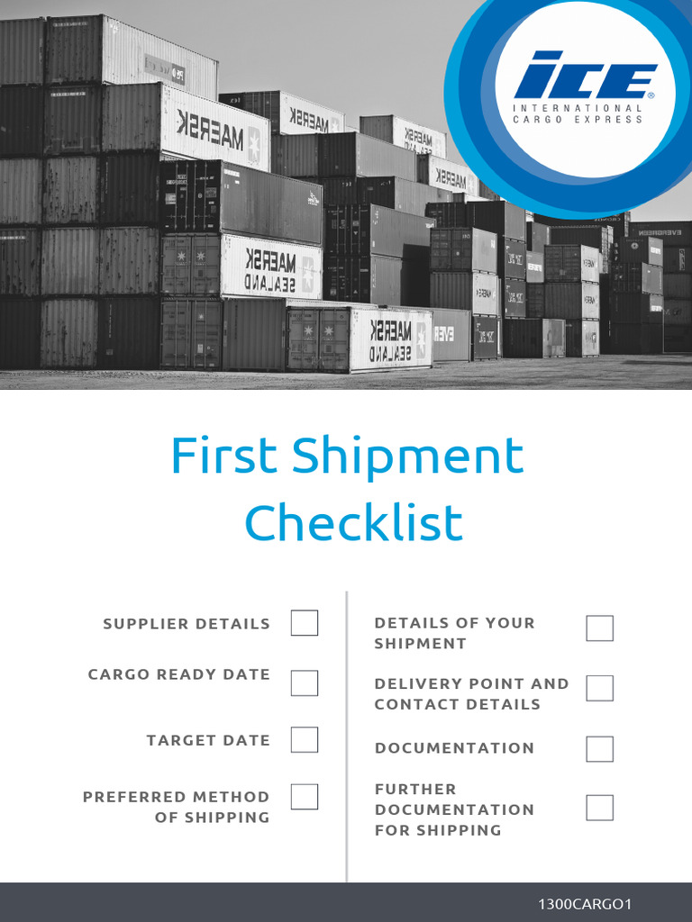 First Shipment Process Overview | PDF | Cargo | Freight Transport