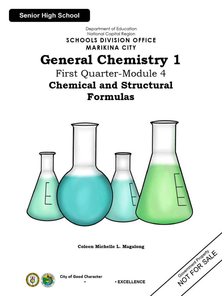 SHS_GENERAL CHEMISTRY 1_Q1_M4_Chemical and Structural Formula | PDF | Chemical Compounds | Molecules
