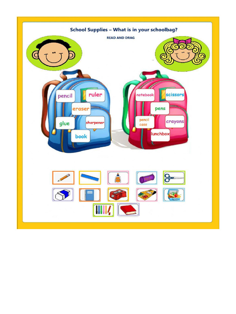 Schoolbag Match | PDF
