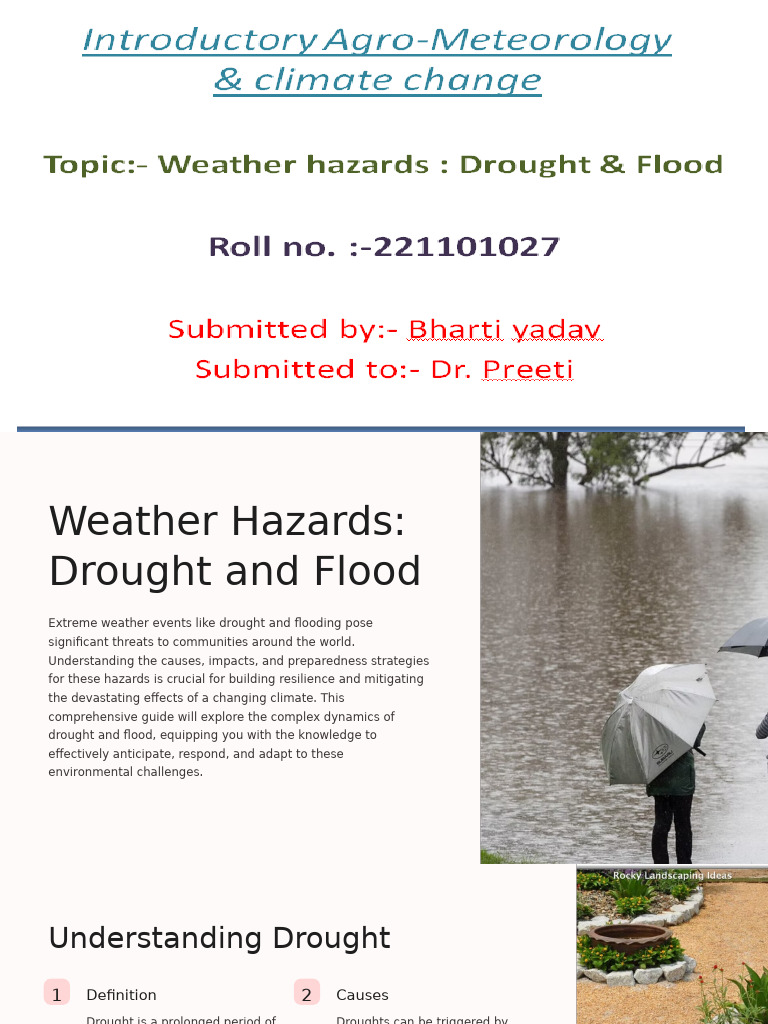 Weather Hazards Drought and Flood (1) | PDF | Drought | Flood