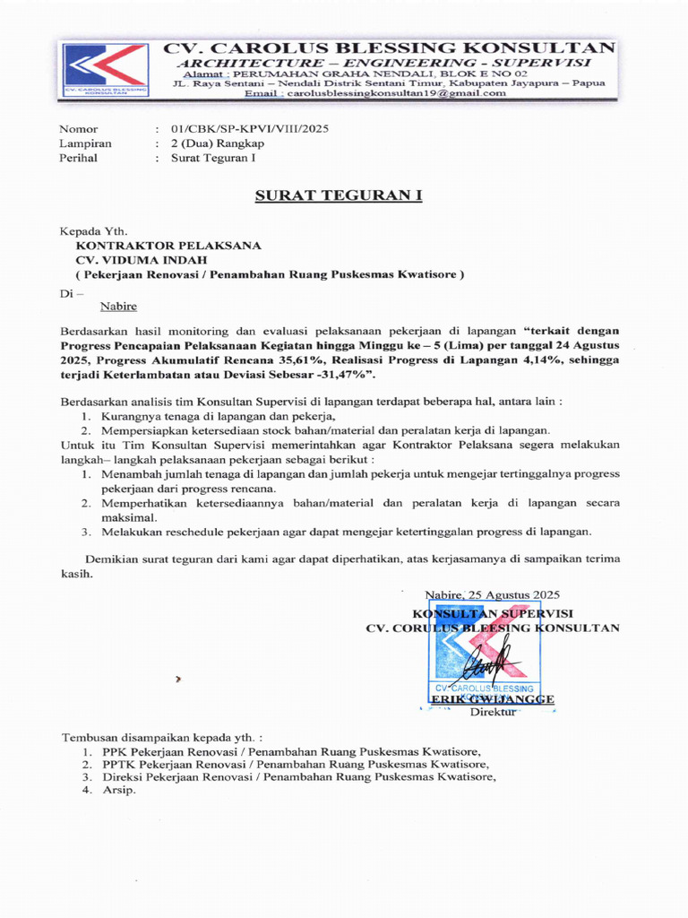 Surat Teguran | PDF