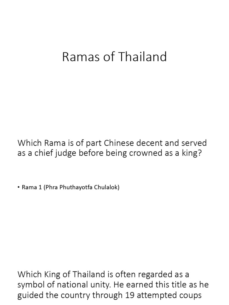 Kings of Thailand: The Rama Dynasty | PDF