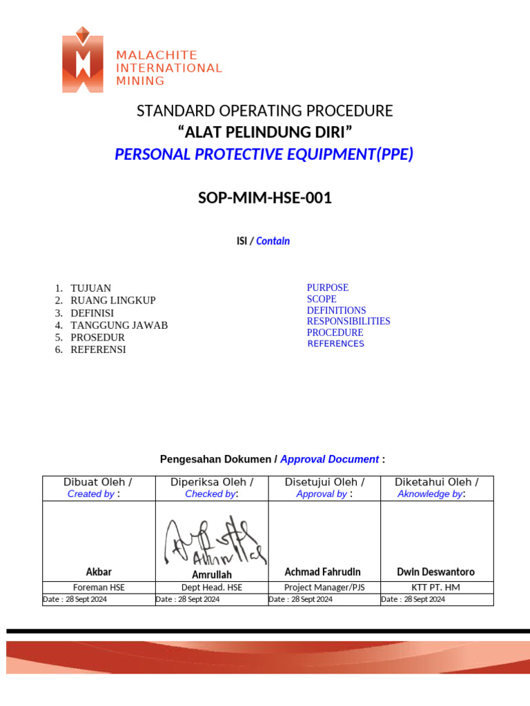 Cover SOP 2025 | PDF