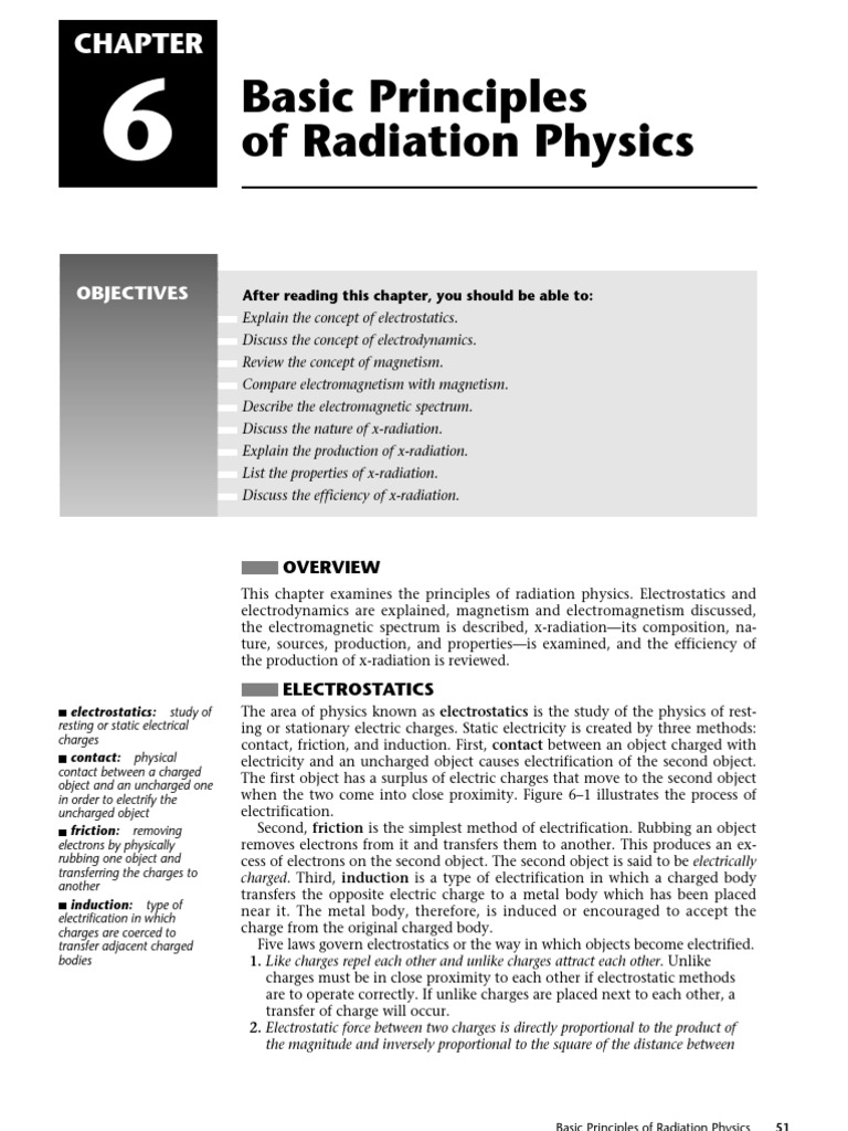 Basic Principles of Radiation Physics | PDF | Electromagnetic Radiation ...