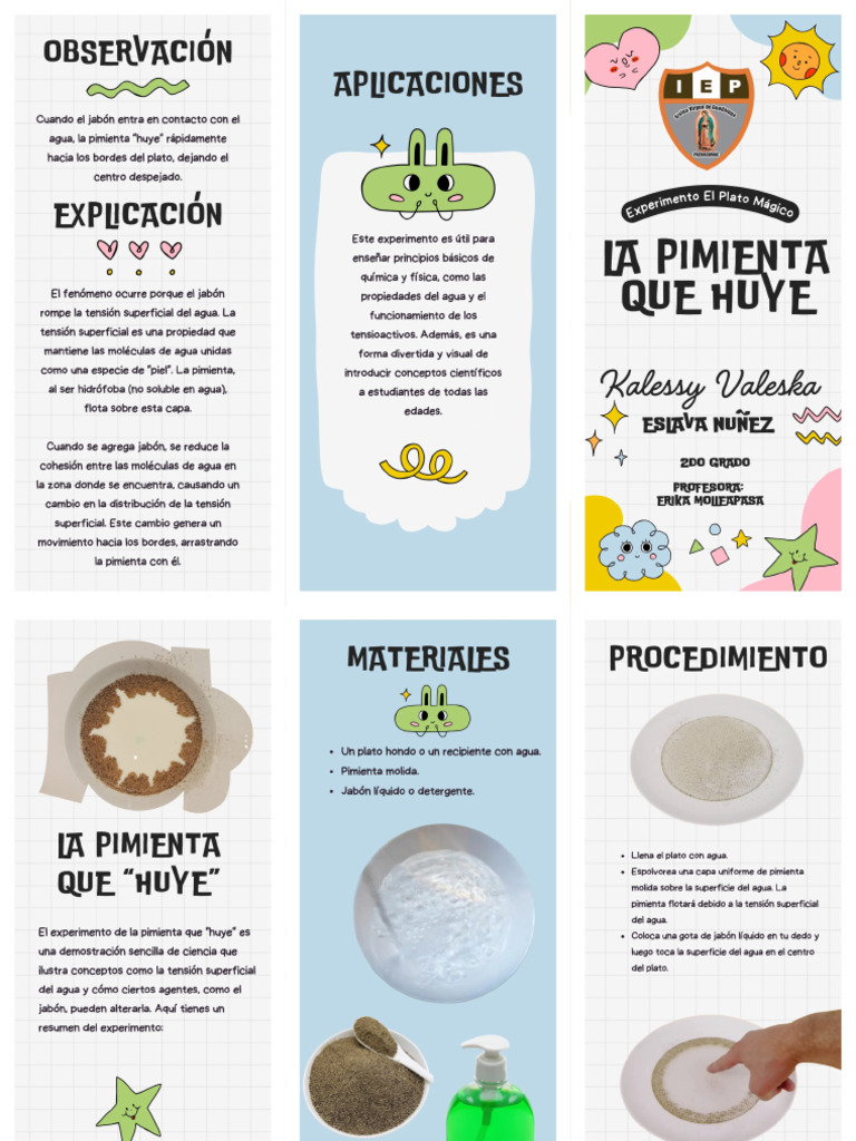 Experimento La Pimienta Que Huye | PDF