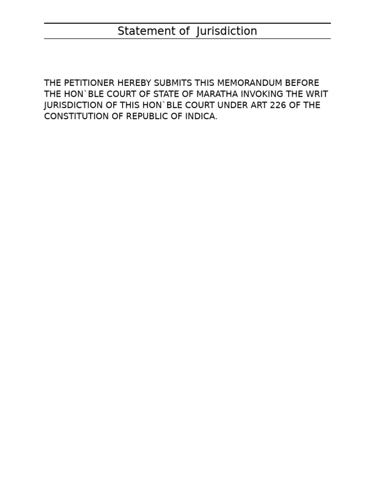 Statement of Jurisdiction | PDF