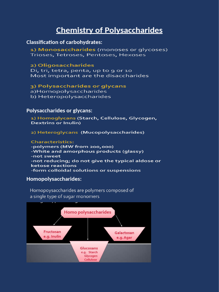 Chemistry of Polysaccharides | PDF