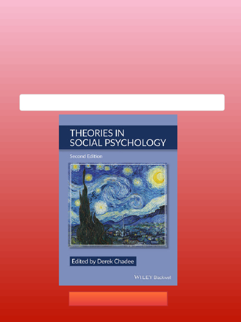 Theories in Social Psychology 2nd Edition Derek Chadee pdf available ...
