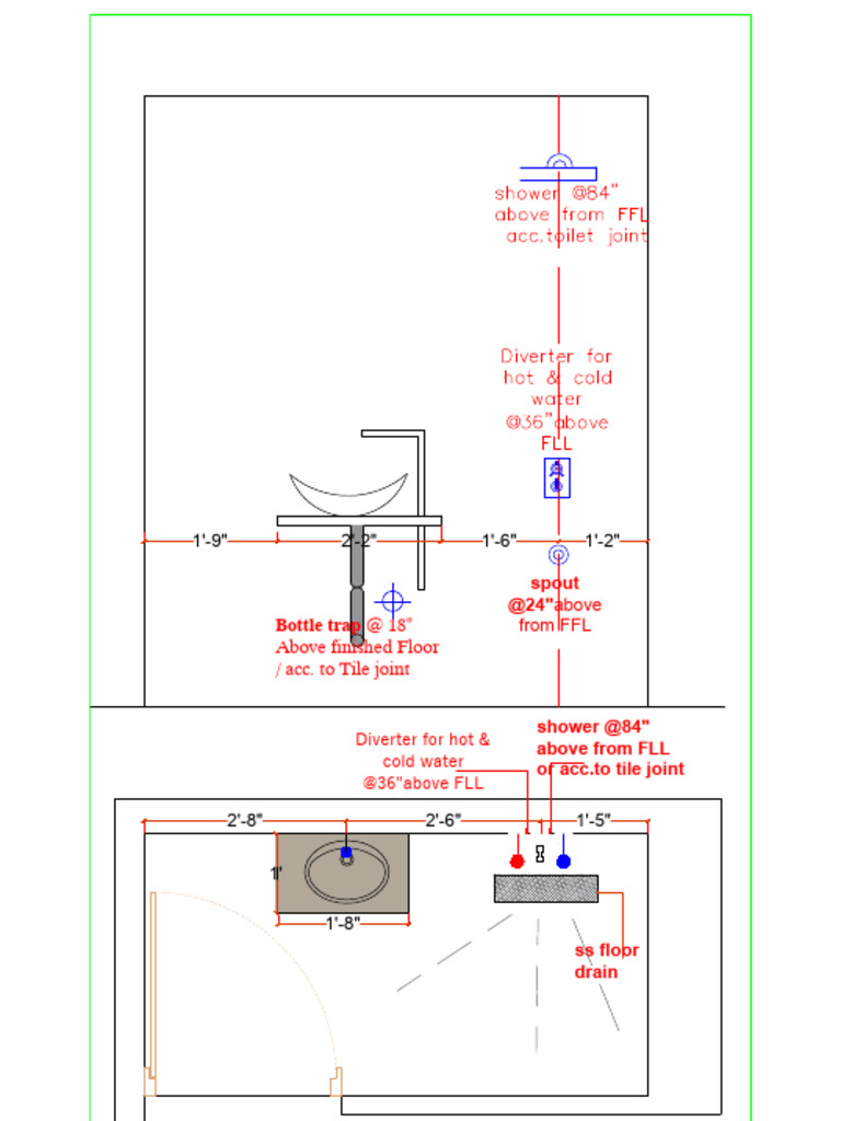 To Kharate Sir Common Toilet Elevation | PDF