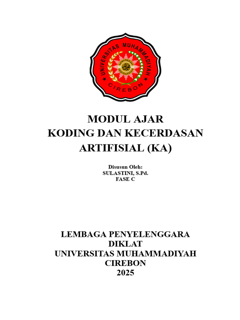 Modul Ajar Koding dan Kecerdasan AI | PDF